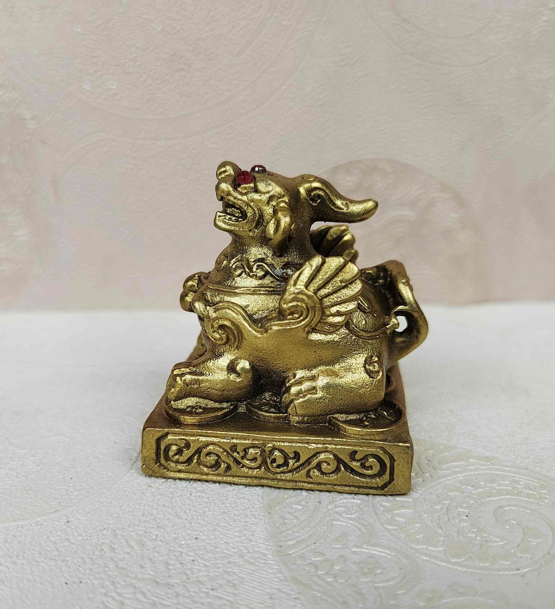 Solid Brass Hand Carved Pixiu Statue, Home Decoration, Creative and ...