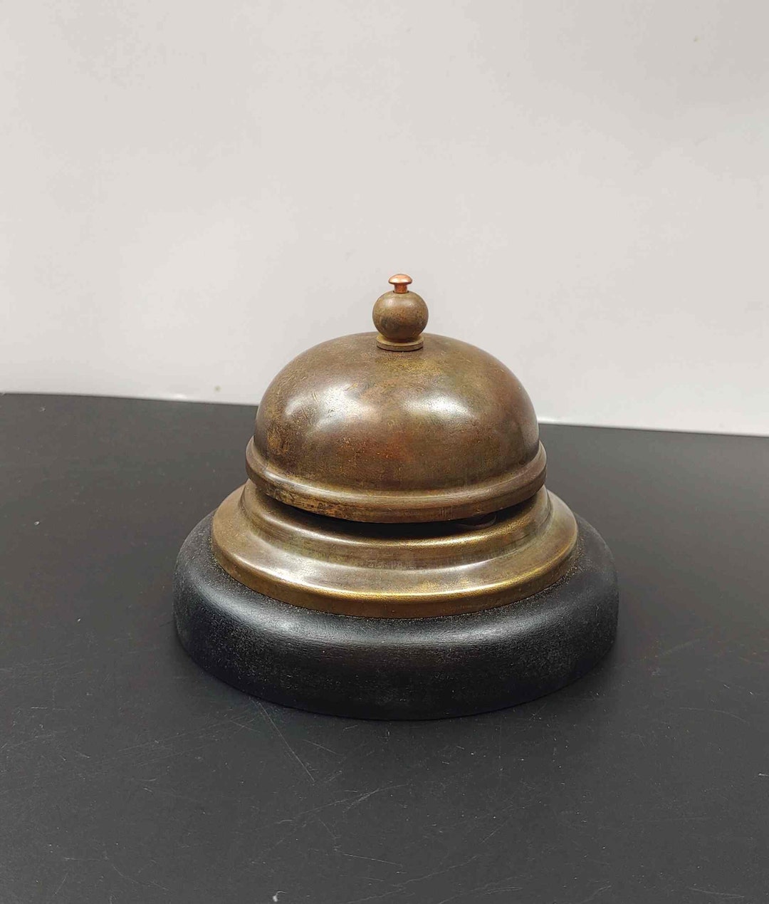 Vintage Brass Desk Bell, Store Counter Bell H034 - Etsy