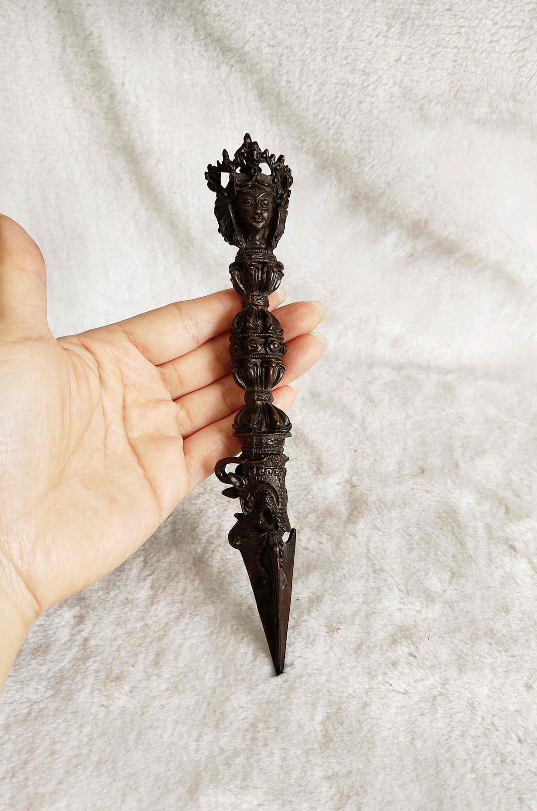 Vintage Buddhism Bronze Phurba Exorcism Magic Weapon Statue E3406 - Etsy