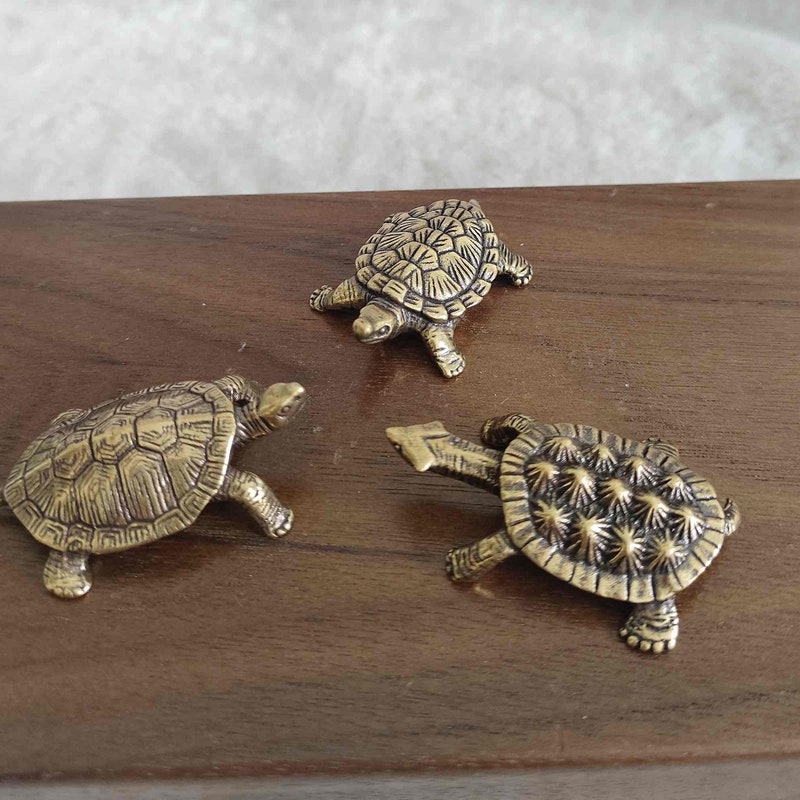 Brass Turtles - Etsy