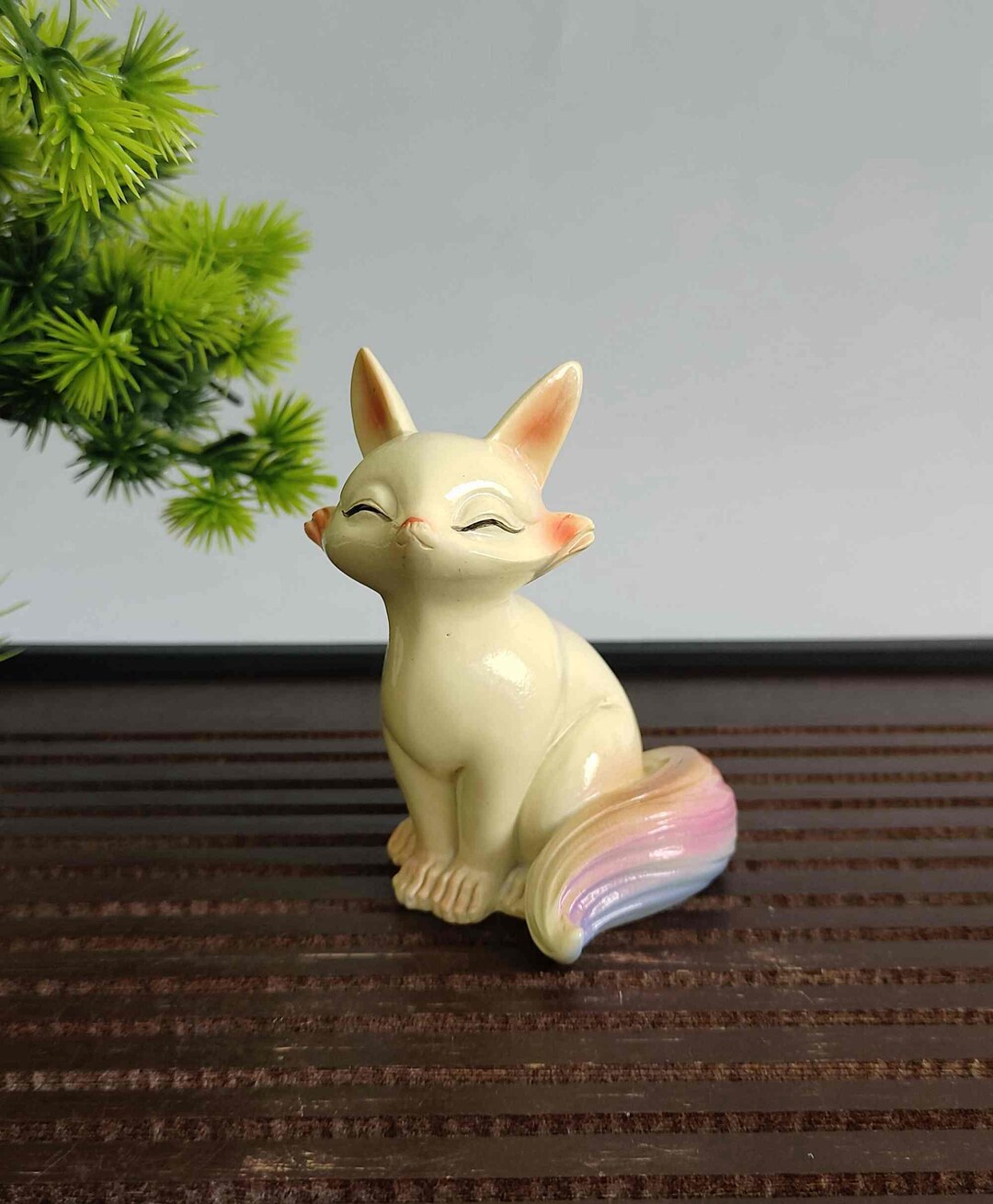 Chinese Zisha Carved Fox Tea Pet, Original Mine Purple Clay, Handmade ...