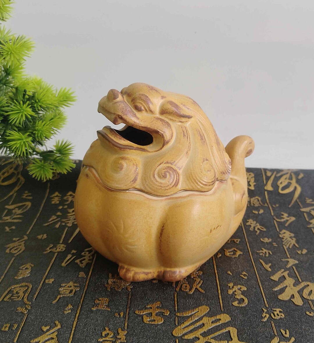 Zisha Tea Pet, Carved Pixiu Incense Burner, Creative Tea Set ...