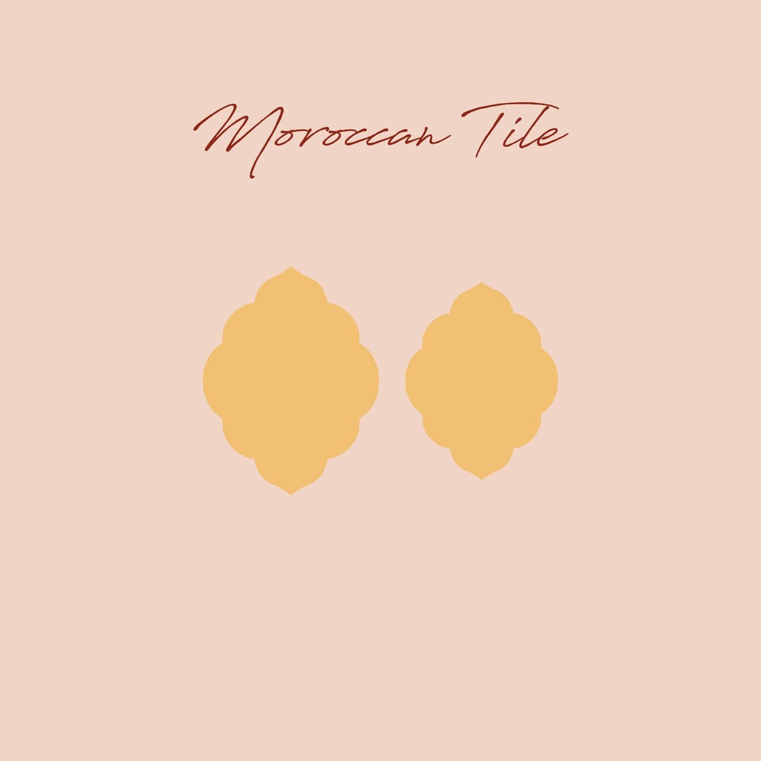 Moroccan Tile Dangle Clay Cutter, Polymer Clay Cutters, Clay Tools ...