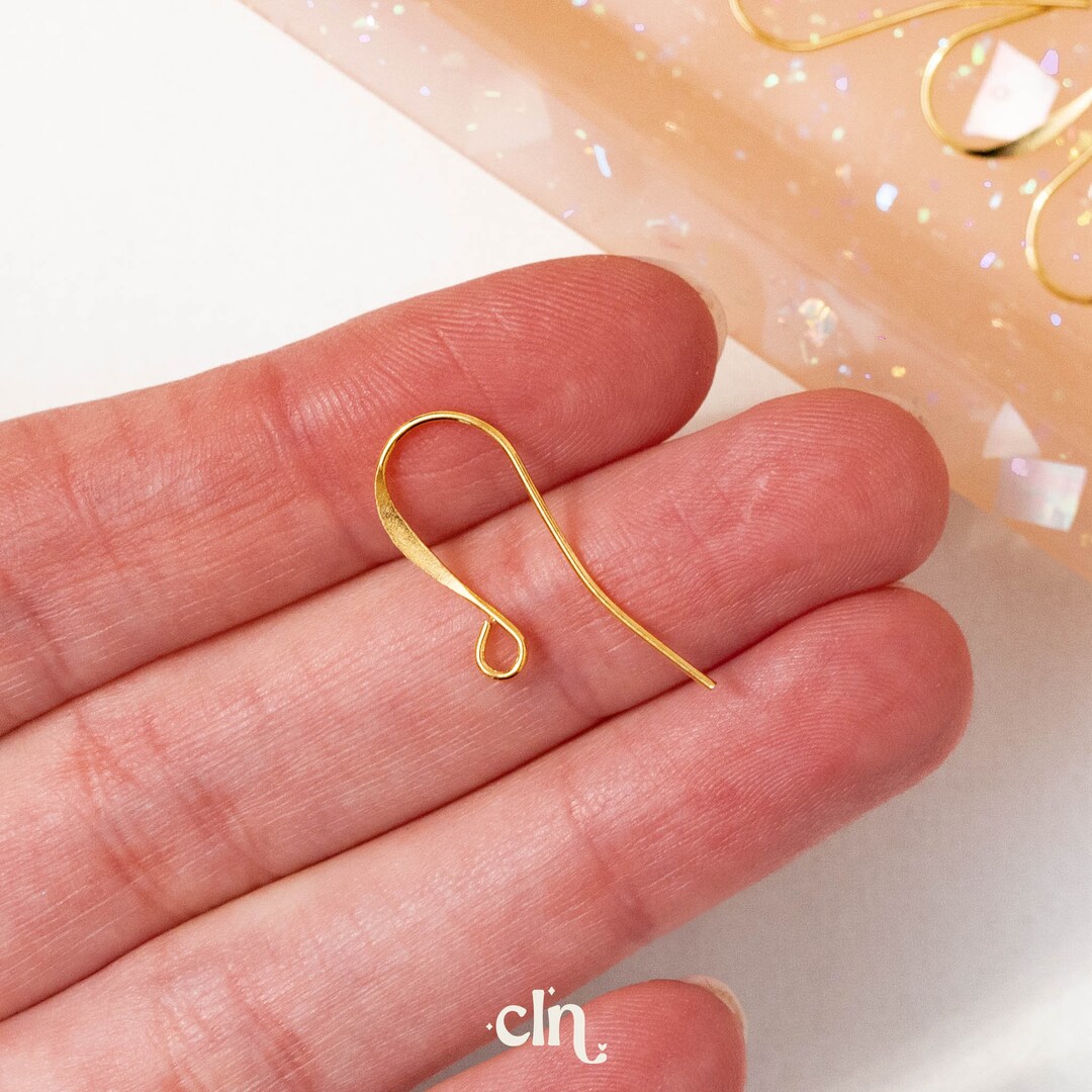 Gold Hooks 22K Gold Plated, Gold Plated Earring Findings ...