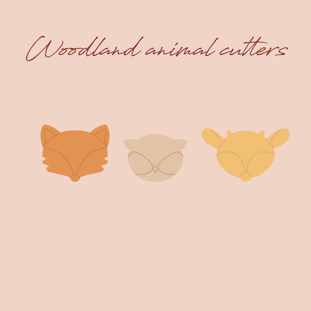 Woodland Animal Cutters, Clay Tools, Polymer Clay Supplies, Clay Mould ...