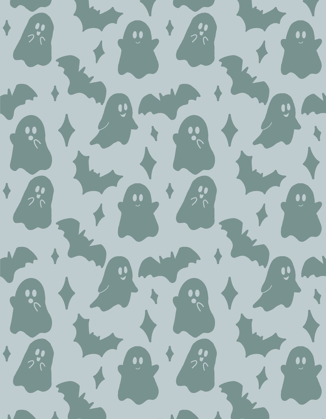 Silkscreen Ghosts Halloween Silkscreen, Reusable Silkscreen, Stencil ...