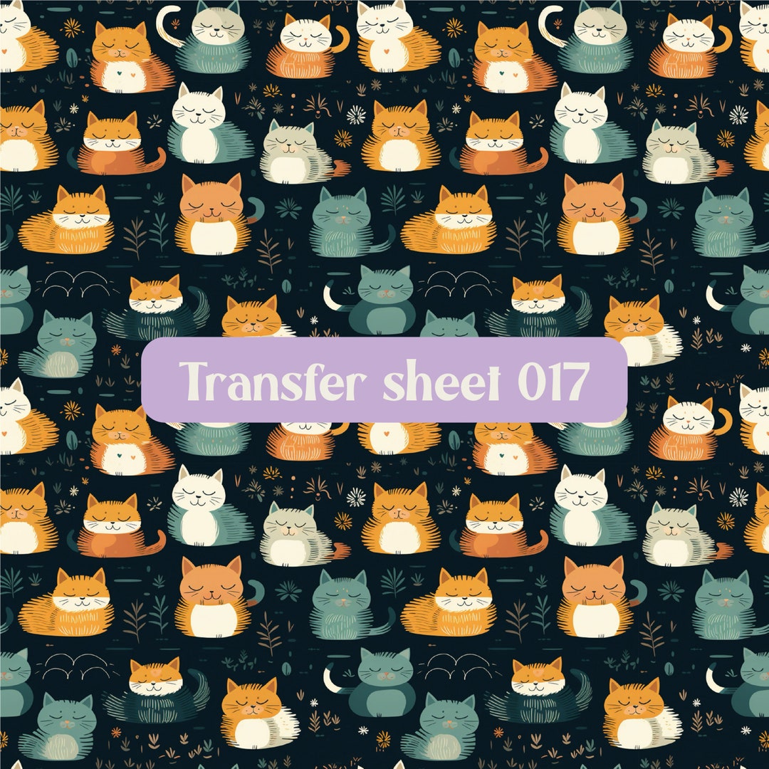 Cats Transfer Paper, Polymer Clay Transfer Sheet, Water Soluble Paper ...