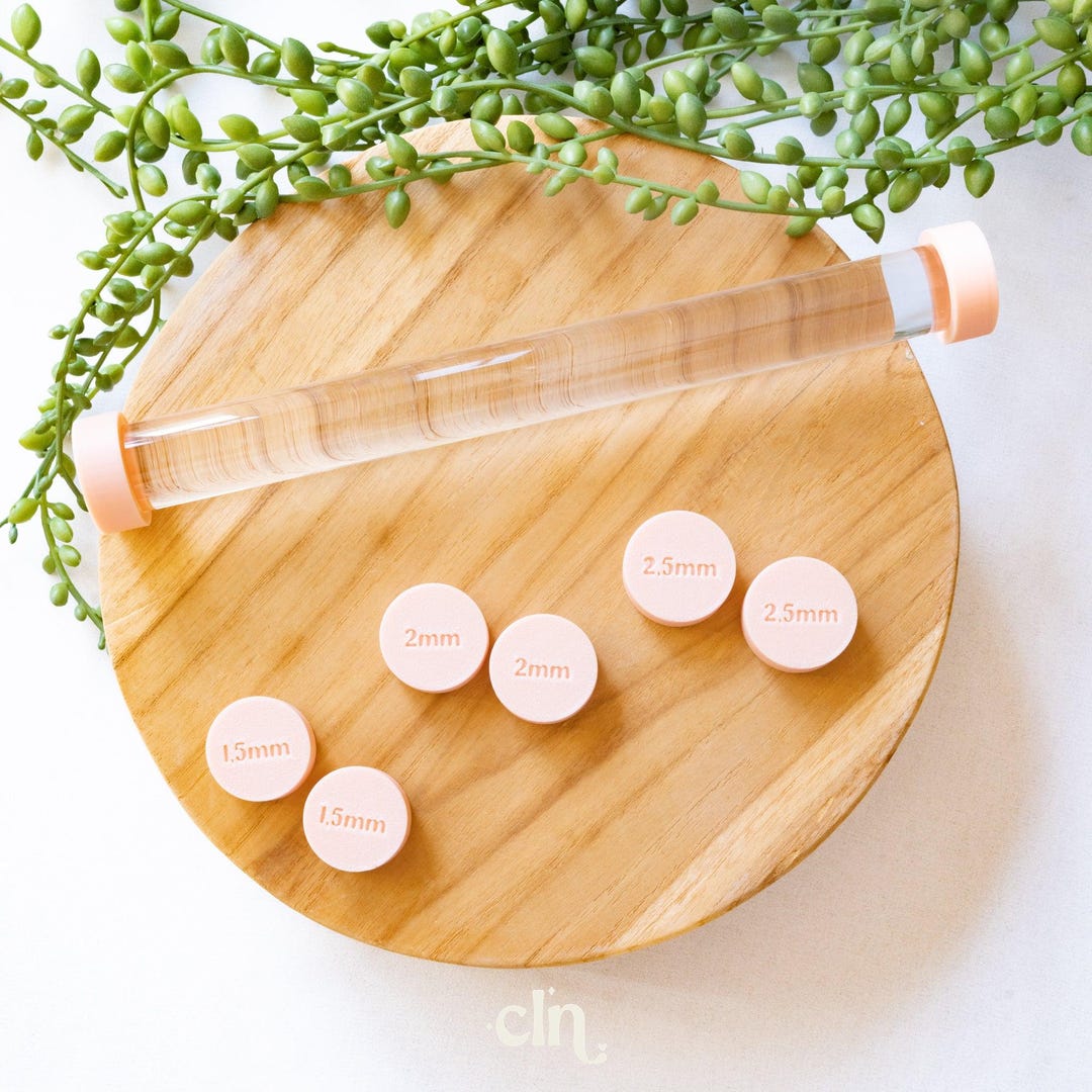 Click-on Depth Guides for Acrylic Roller, Polymer Clay Depth Guide ...