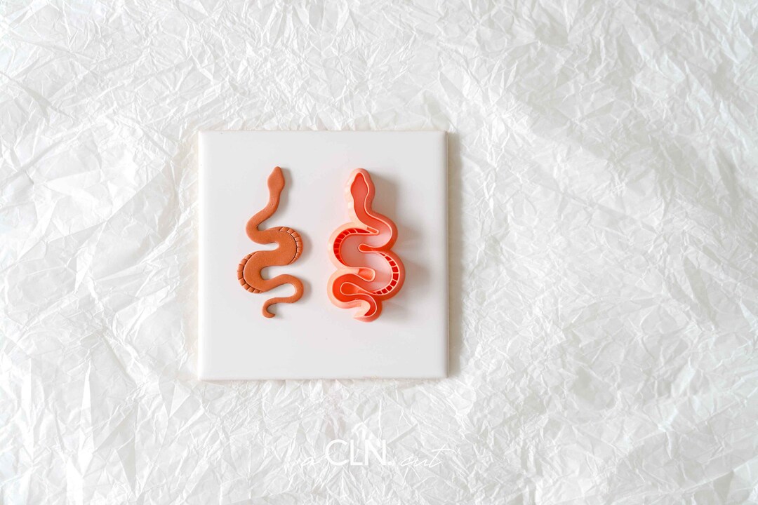 Embossed Snake Cutter, Clay Cutter, Polymer Clay Cutter, Polymer Clay ...