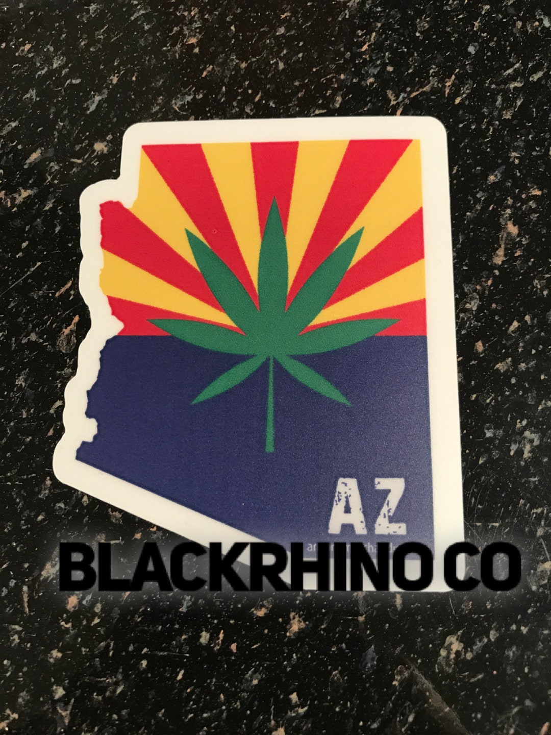 Arizona Pot Leaf Sticker - Etsy