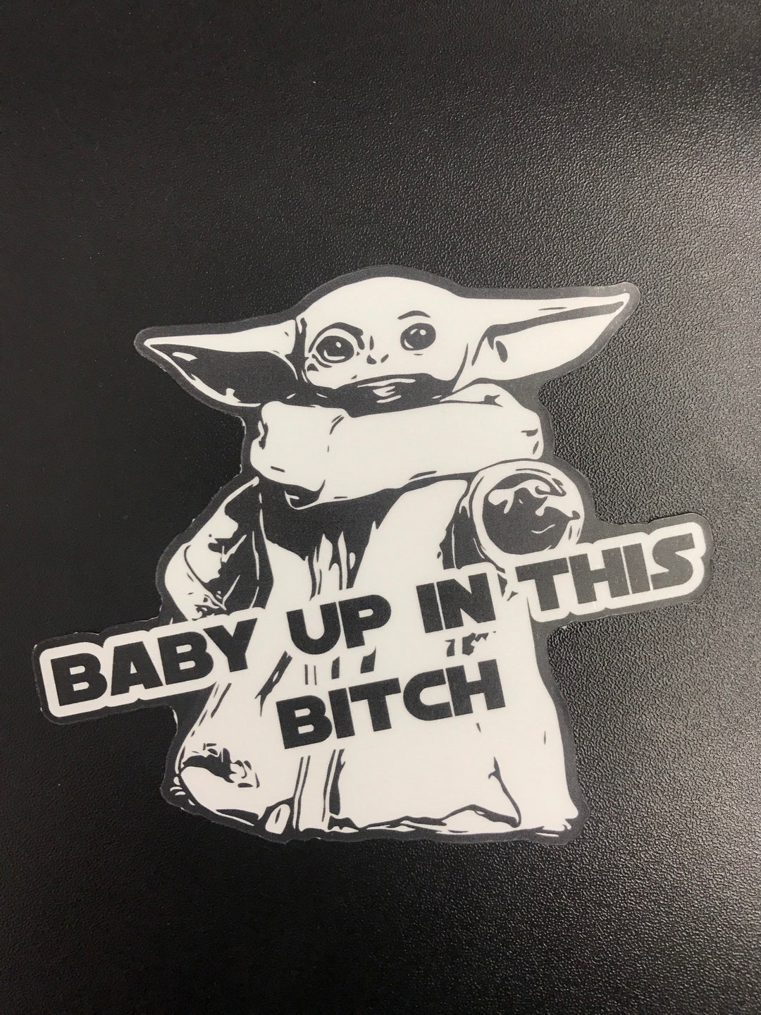 Baby Yoda Vinyl Decal - Etsy