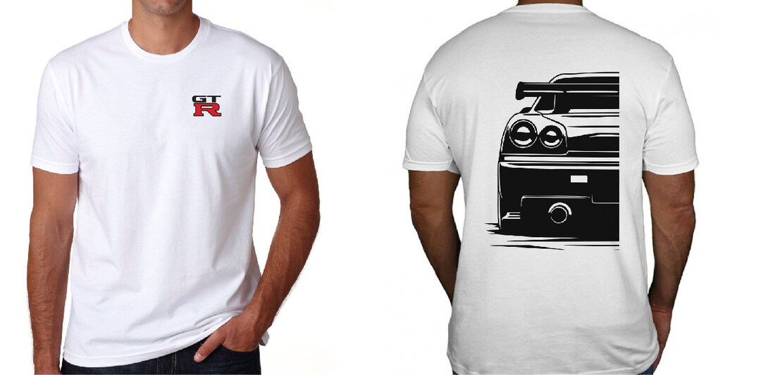 R34 GTR Shirt, With Sticker - Etsy