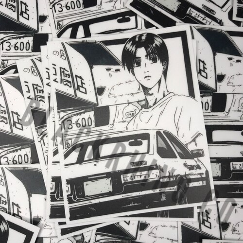 Initial D the Mt Akina Sticker Pack Includes Takumi - Etsy
