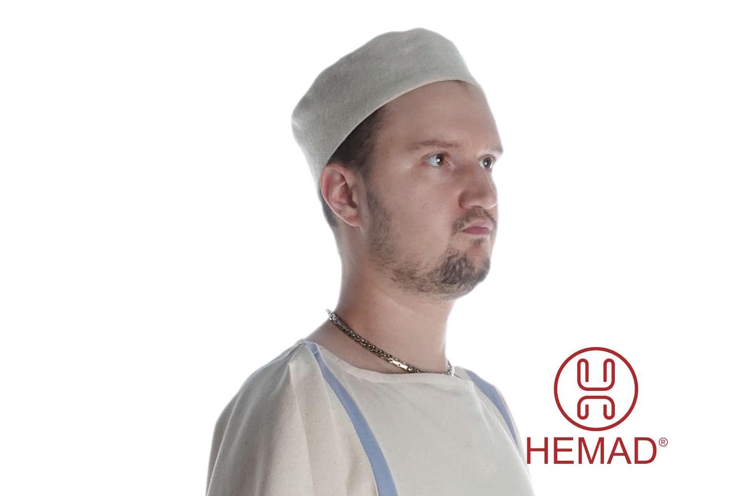 Pileus Roman Headgear Roman Cap Hat Beige Wool Antique | HEMAD Garments ...