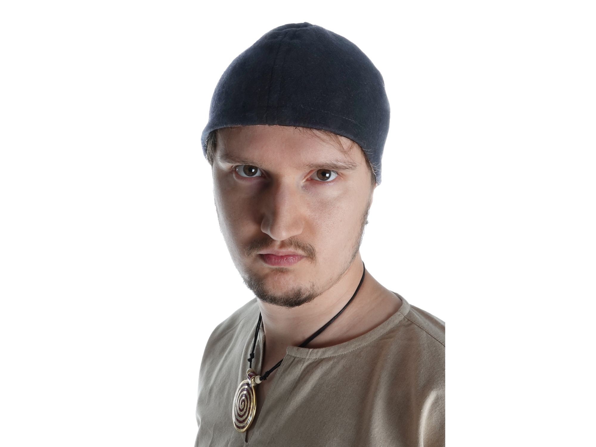 Viking Cap Fafnir Made of Wool Felt Brown, Beige, Black | HEMAD LARP ...