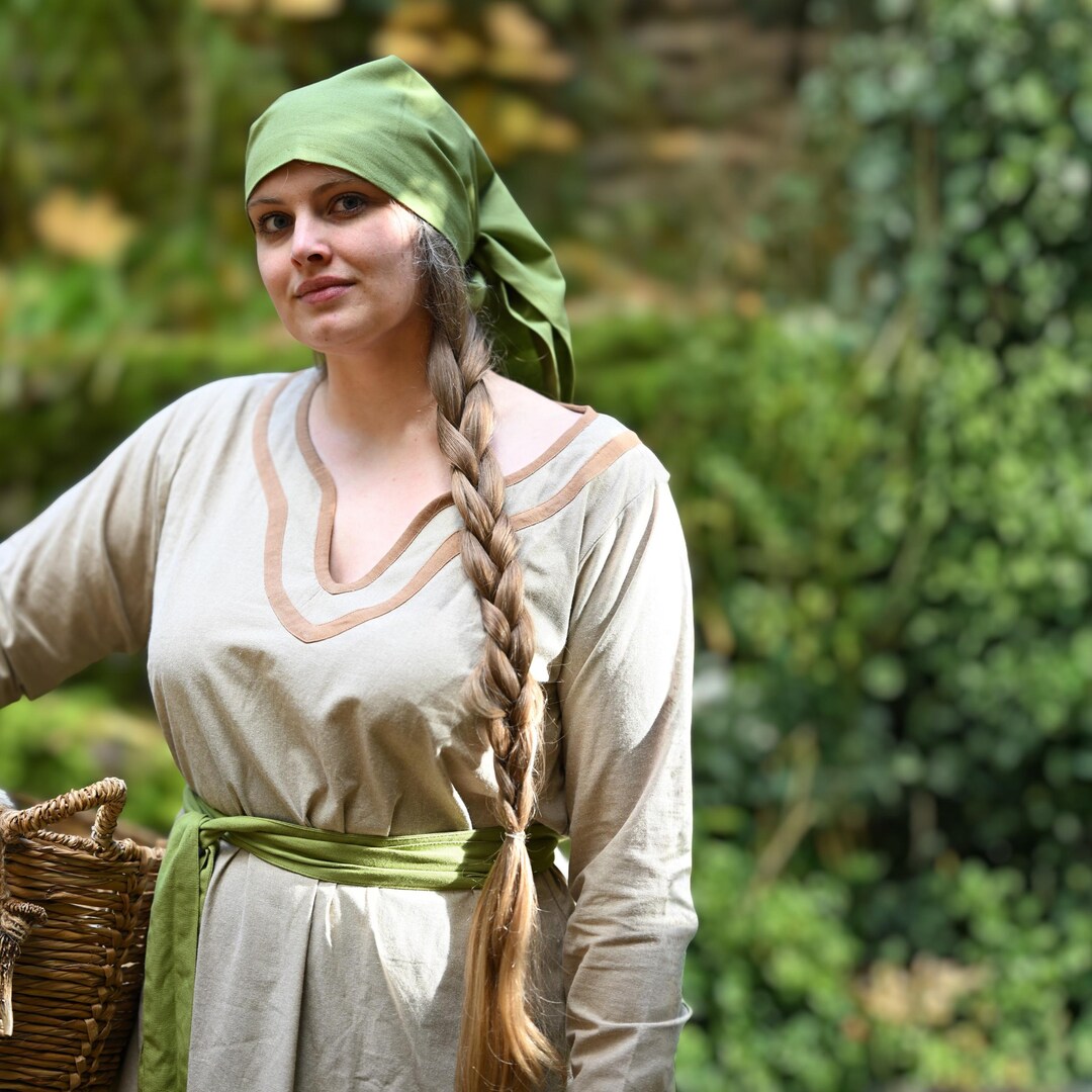 Medieval Viking Headscarf for Women, Laudamie, 100% Cotton | HEMAD ...