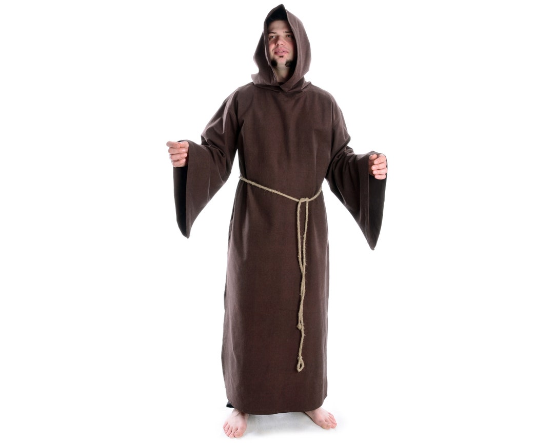 Medieval Monk's Habit Heimrich Made of Cotton HEMAD Garb LARP Monk Robe ...