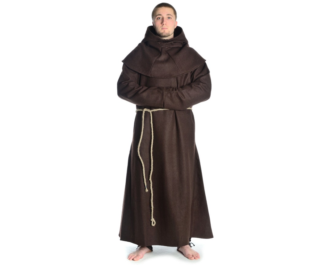 Medieval Monk's Robe Halzebier Made of Wool Felt (set: Tunic, Hood ...