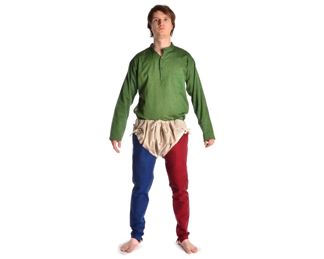 Medieval Mi-parti Leg Warmers Ambigal Two-tone Made of Cotton | HEMAD ...
