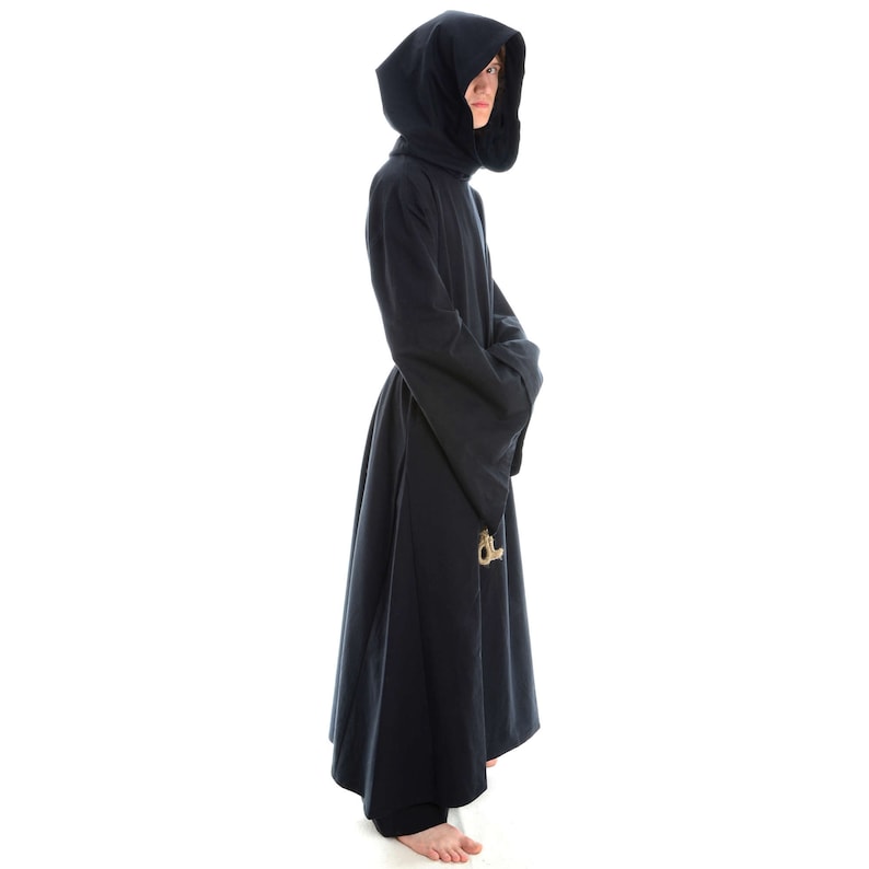 Medieval Monk's Habit / Medieval Monk's Clothing | Made of Cotton Black ...