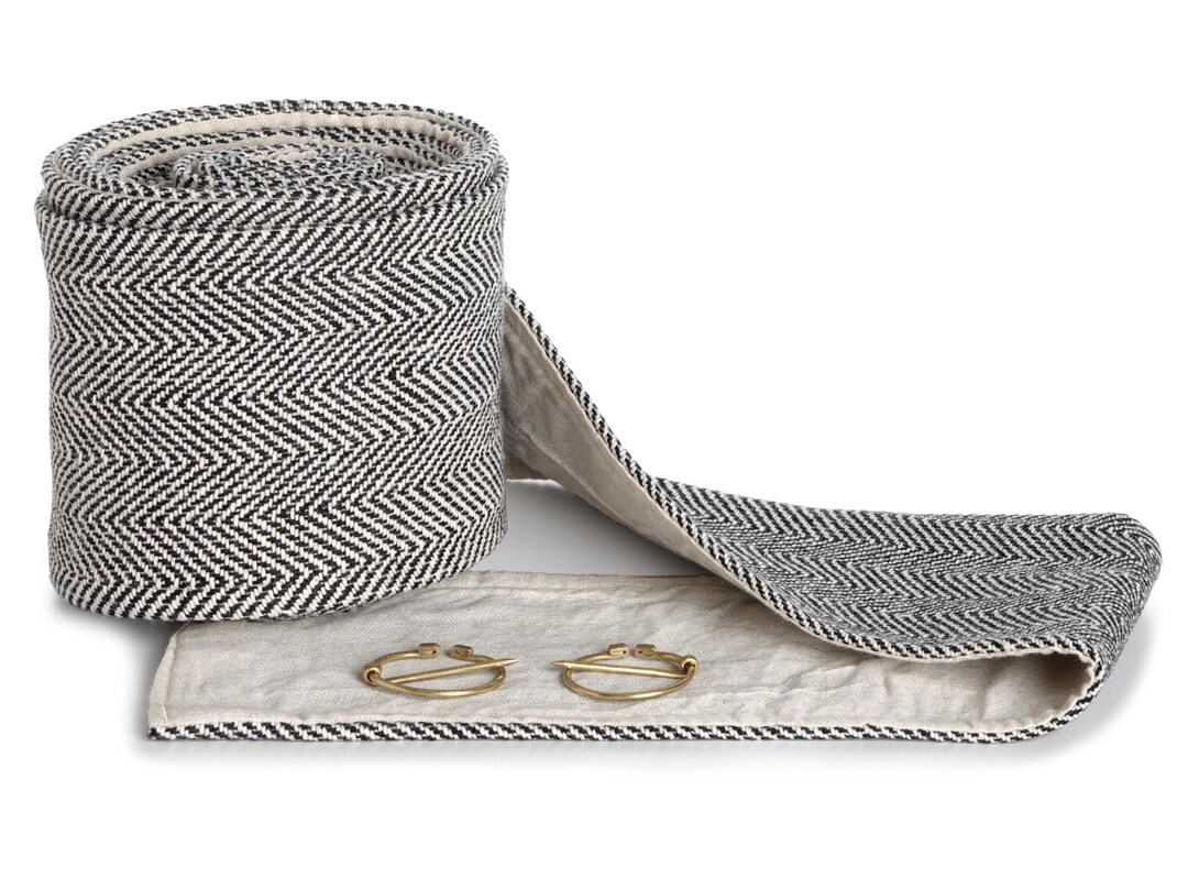 Viking Leg Wraps Herringbone Pattern Balder Set With Brooch Pair Cotton ...