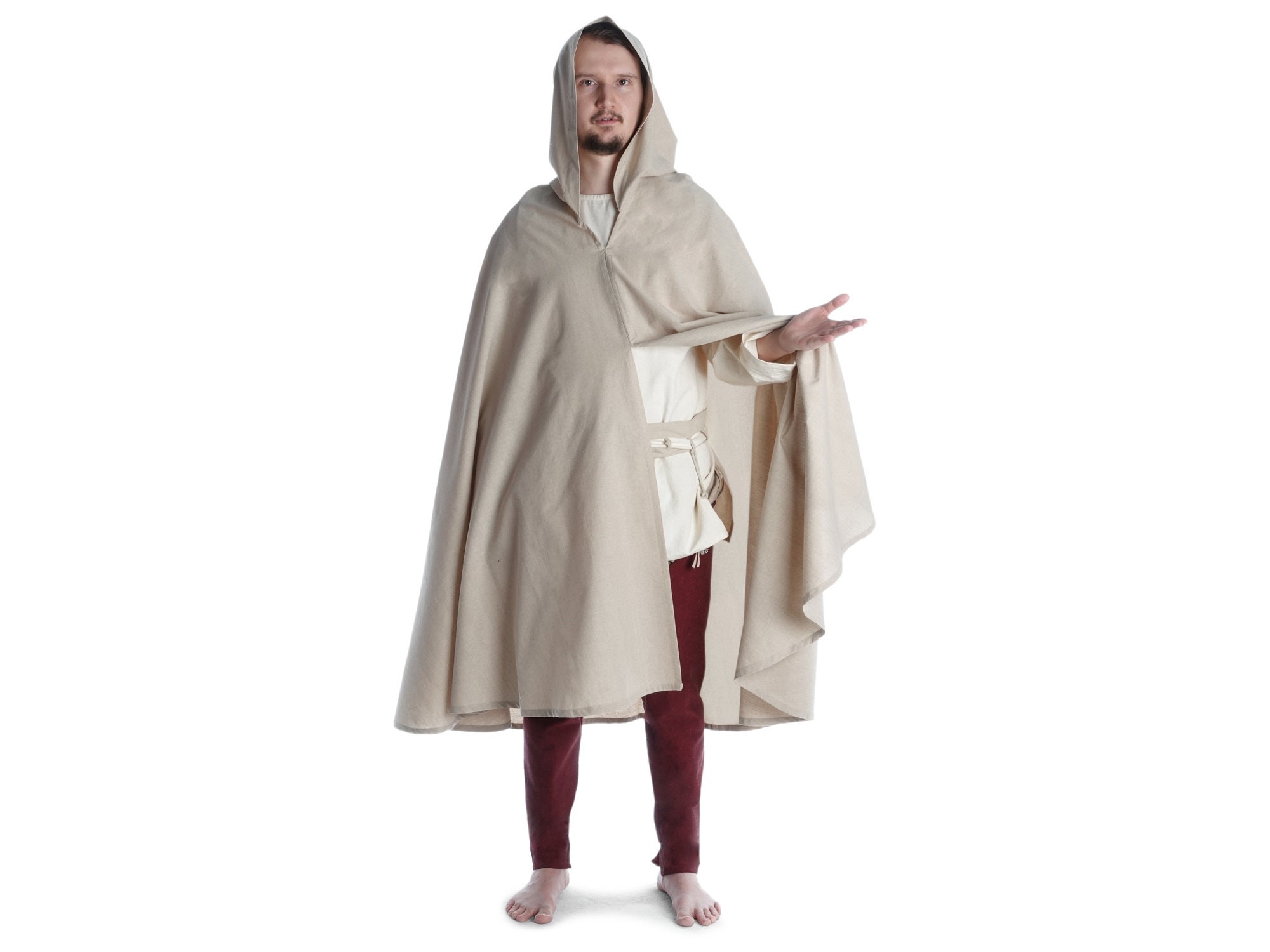 Roman Paenula Quintus Hooded Cotton Men - Etsy UK