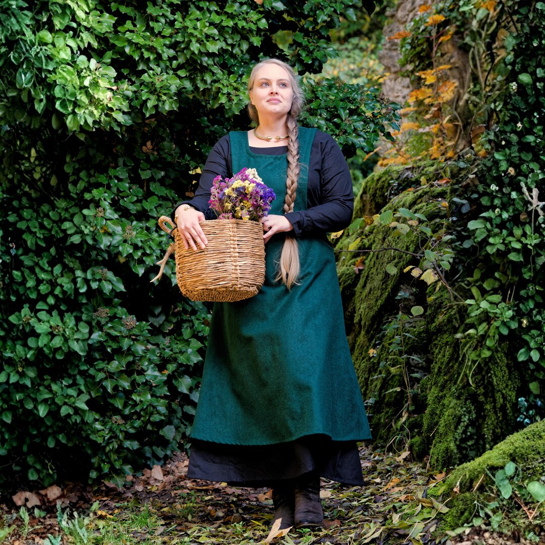 Viking Overdress Wool Dress Surcot LARP Rischoyde Wool Felt | Medieval ...