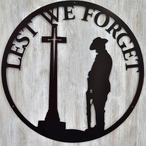 Lest We Forget Sign - Etsy Australia