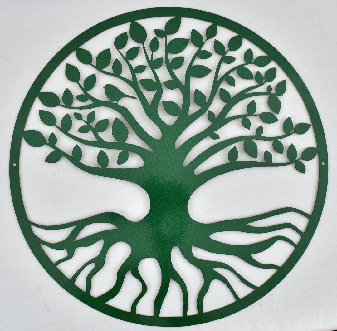 Tree of Life Metal Wall Hanging Home Art Decor 40cm Handmade Home or ...