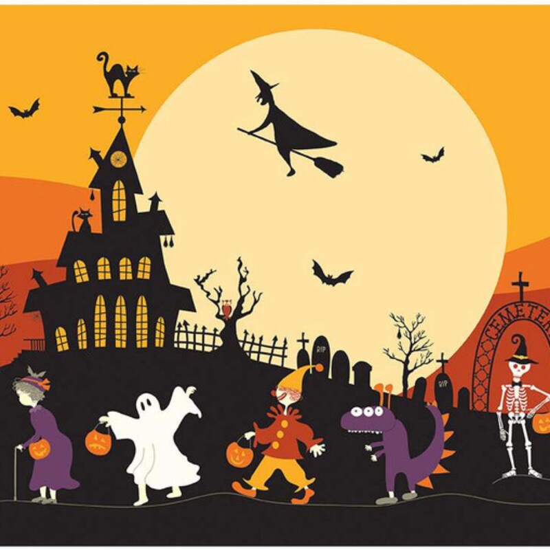 Halloween Quilt Panels - Etsy