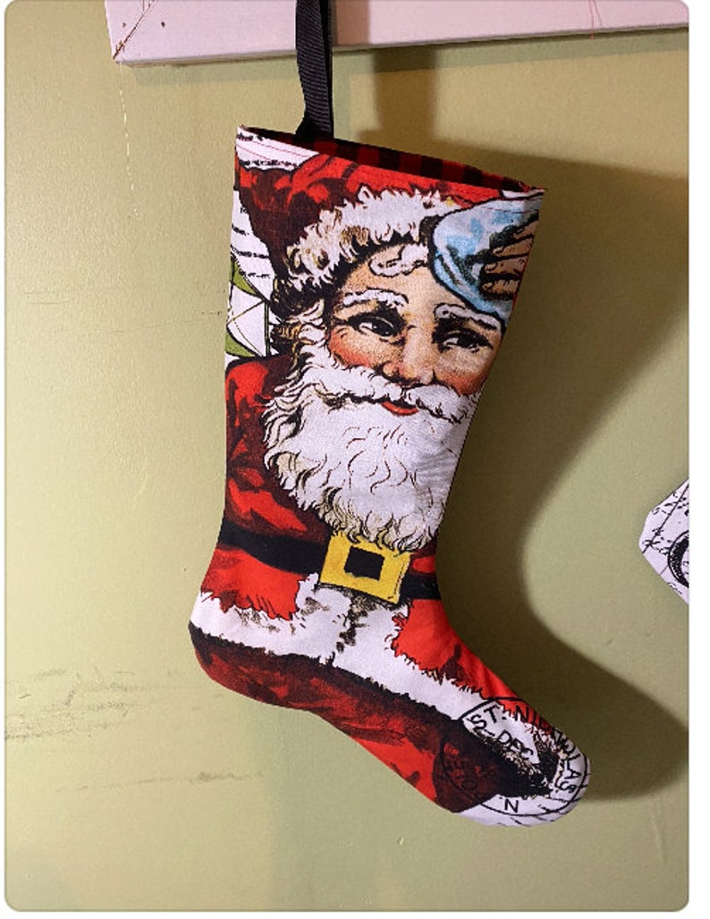 Nicholas Stocking Panel From Riley Blake Features the Fronts - Etsy