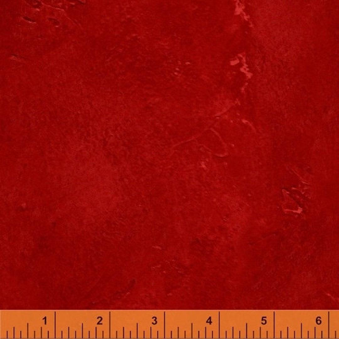 Smudged Deep Red Cotton Fabric - Whistler Studios - Etsy