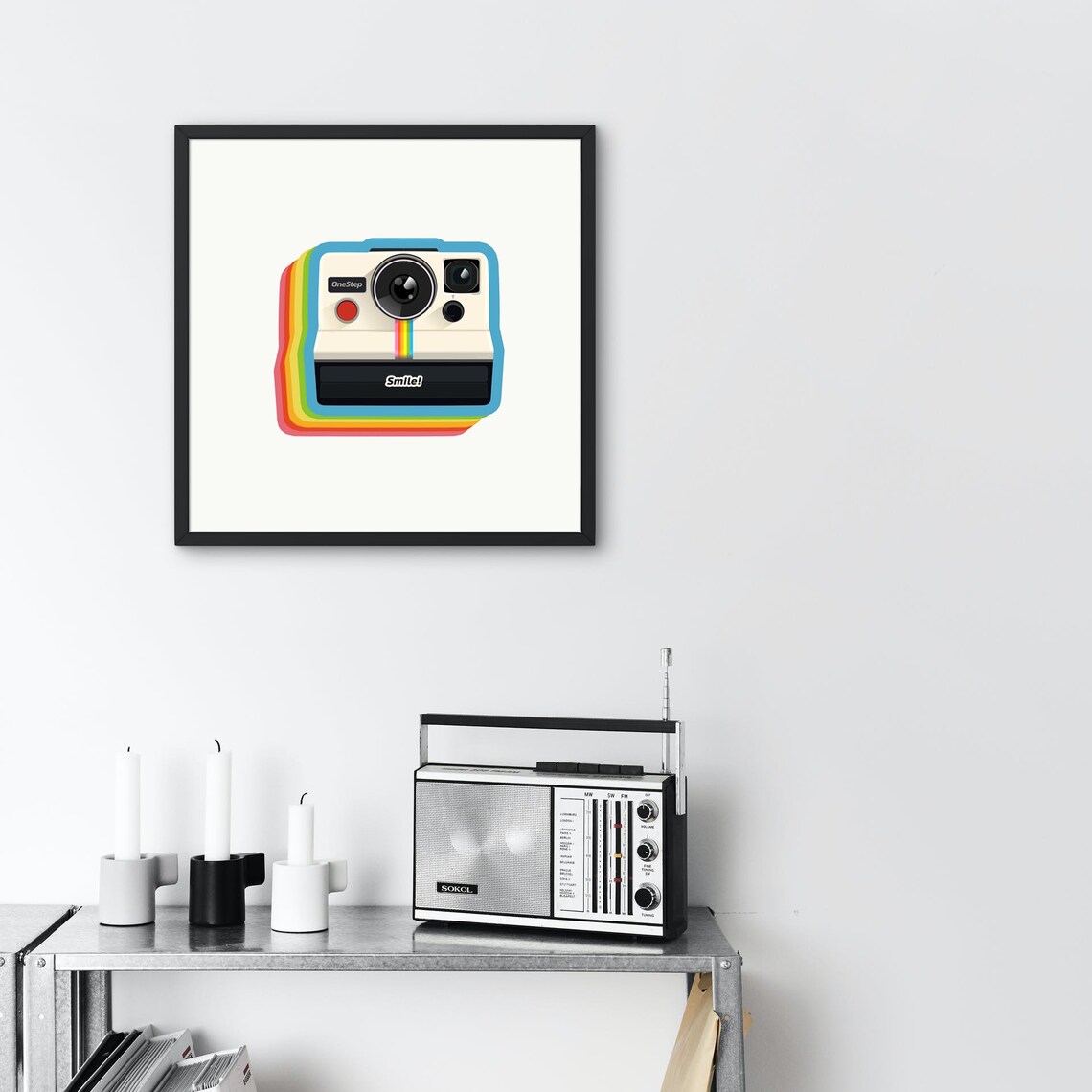Vintage Polaroid Art Print Retro Art Fine Art Print Wall - Etsy