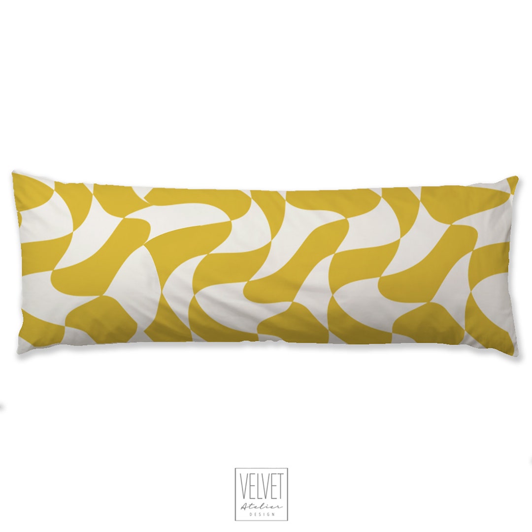 Comfy Body Pillow Yellow Pillow With Modern Design Big - Etsy