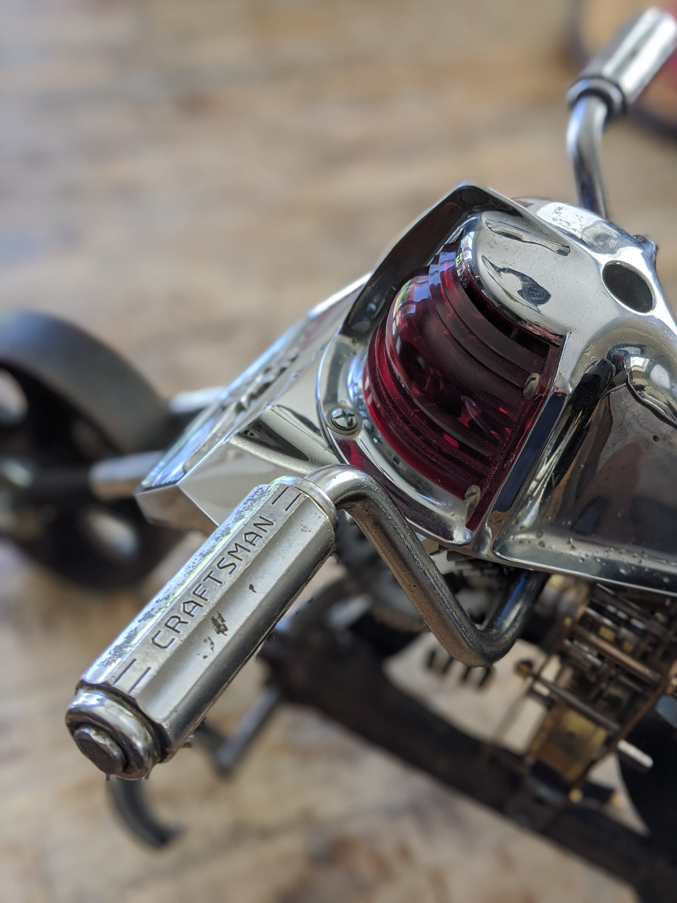Motorcycle Sculpture - Found Object Art - Motorcycle Mixed Media ...
