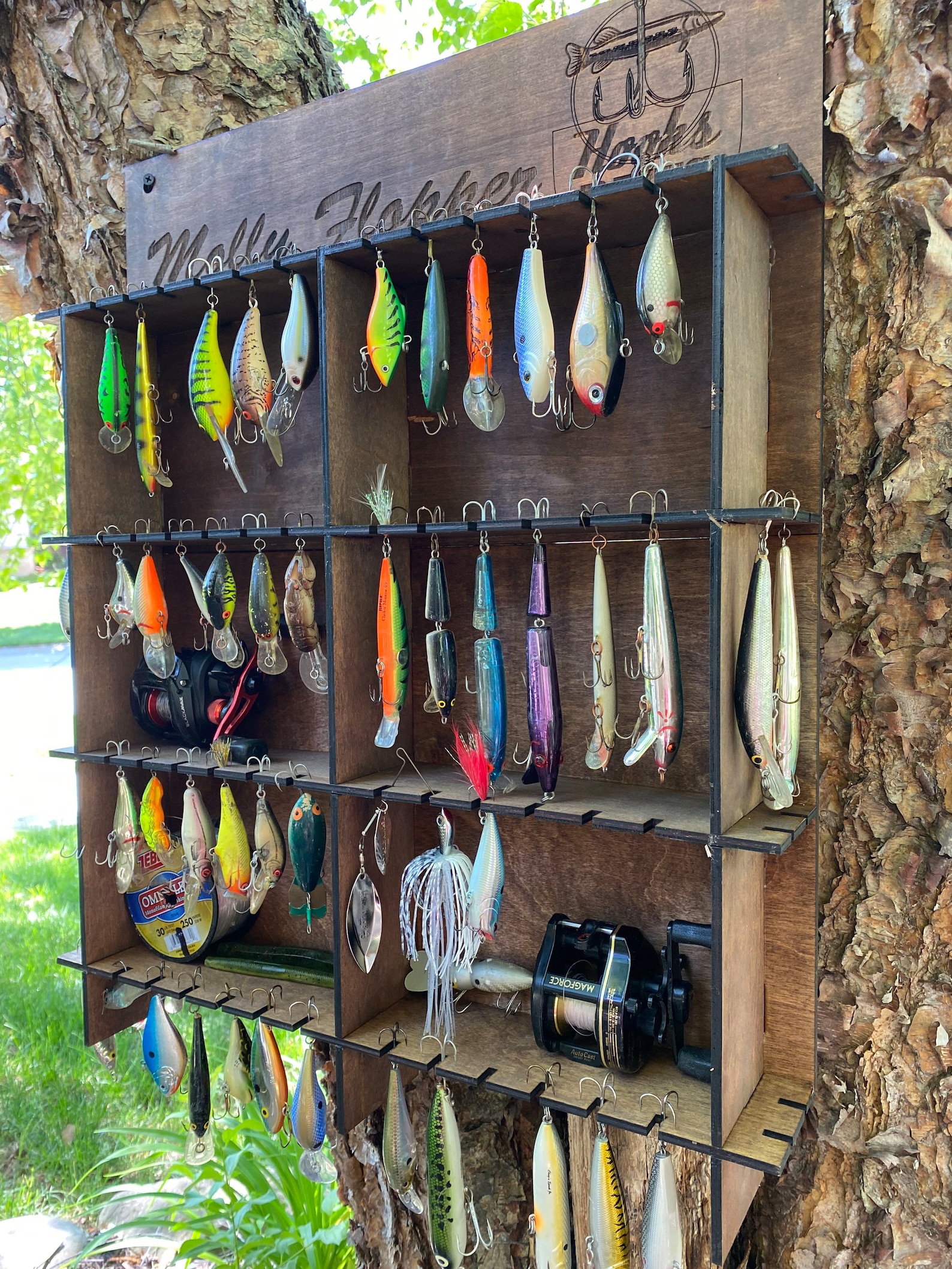 Customized Fishing Lure Hanger Rack - Etsy
