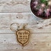 Personalised Teacher Student Acorn Shape Wooden Keyrings Any Name ...