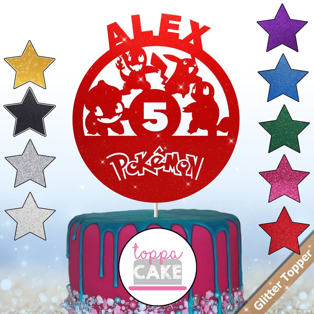 Pokemon Characters Cake Topper Pikachu Pokémon Bulbasaur Charmander ...