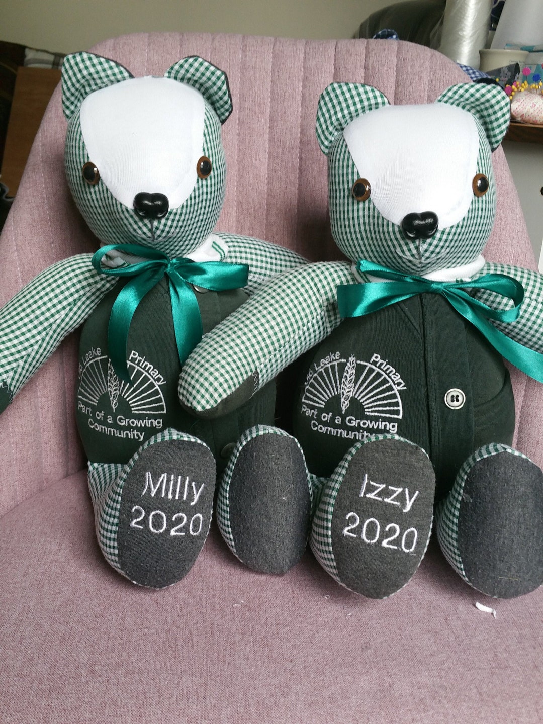 Personalised School Leavers Uniform Memory and Keepsake Bears Handmade ...