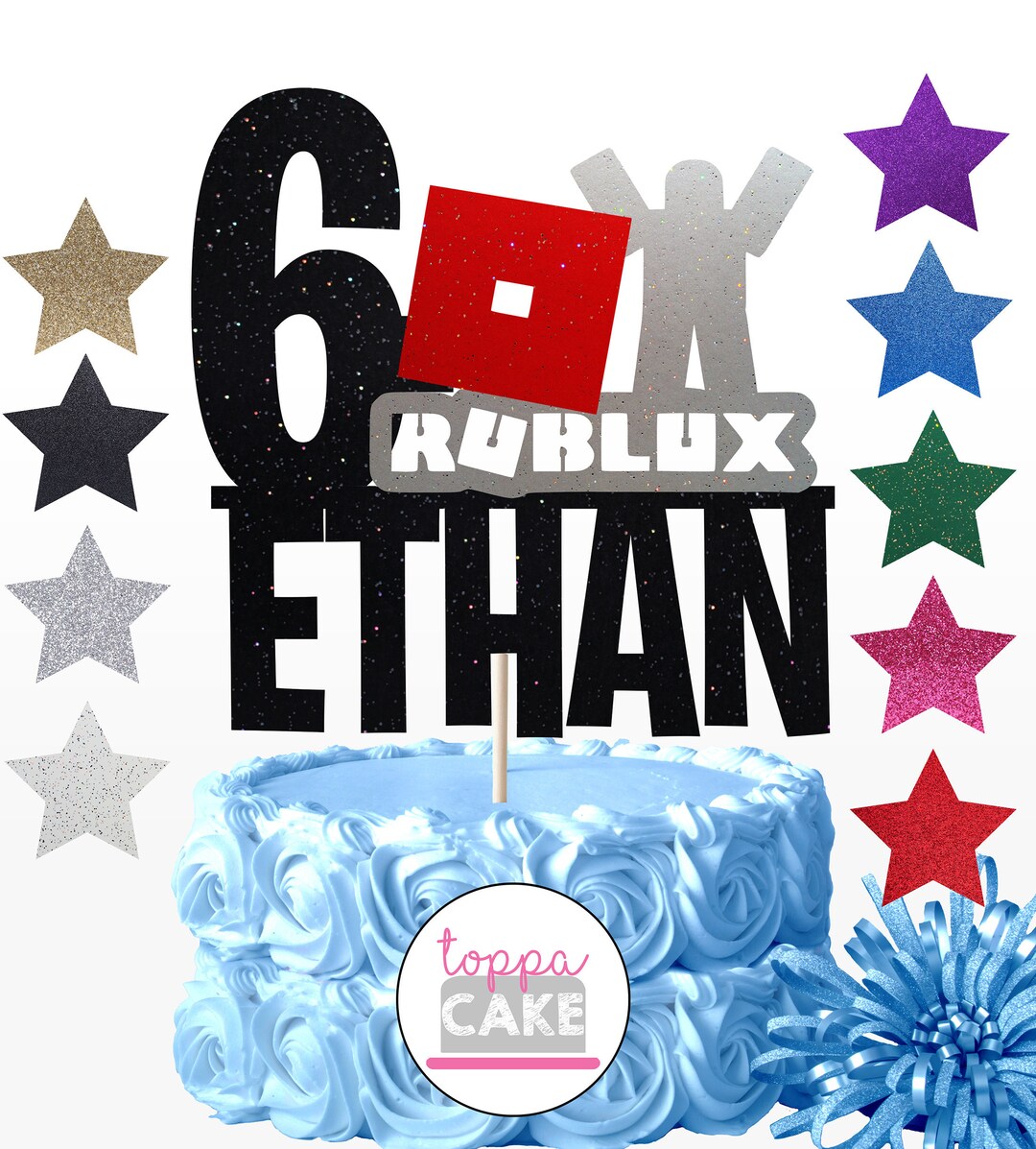 Roblox Cake Topper Roblox Party Decorations Roblox Personalised Cake ...