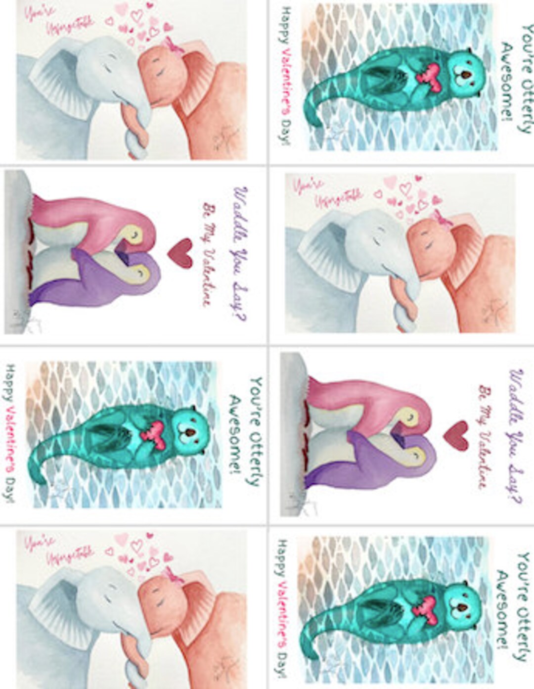 Printable Kids Valentine's Day Cards - Etsy