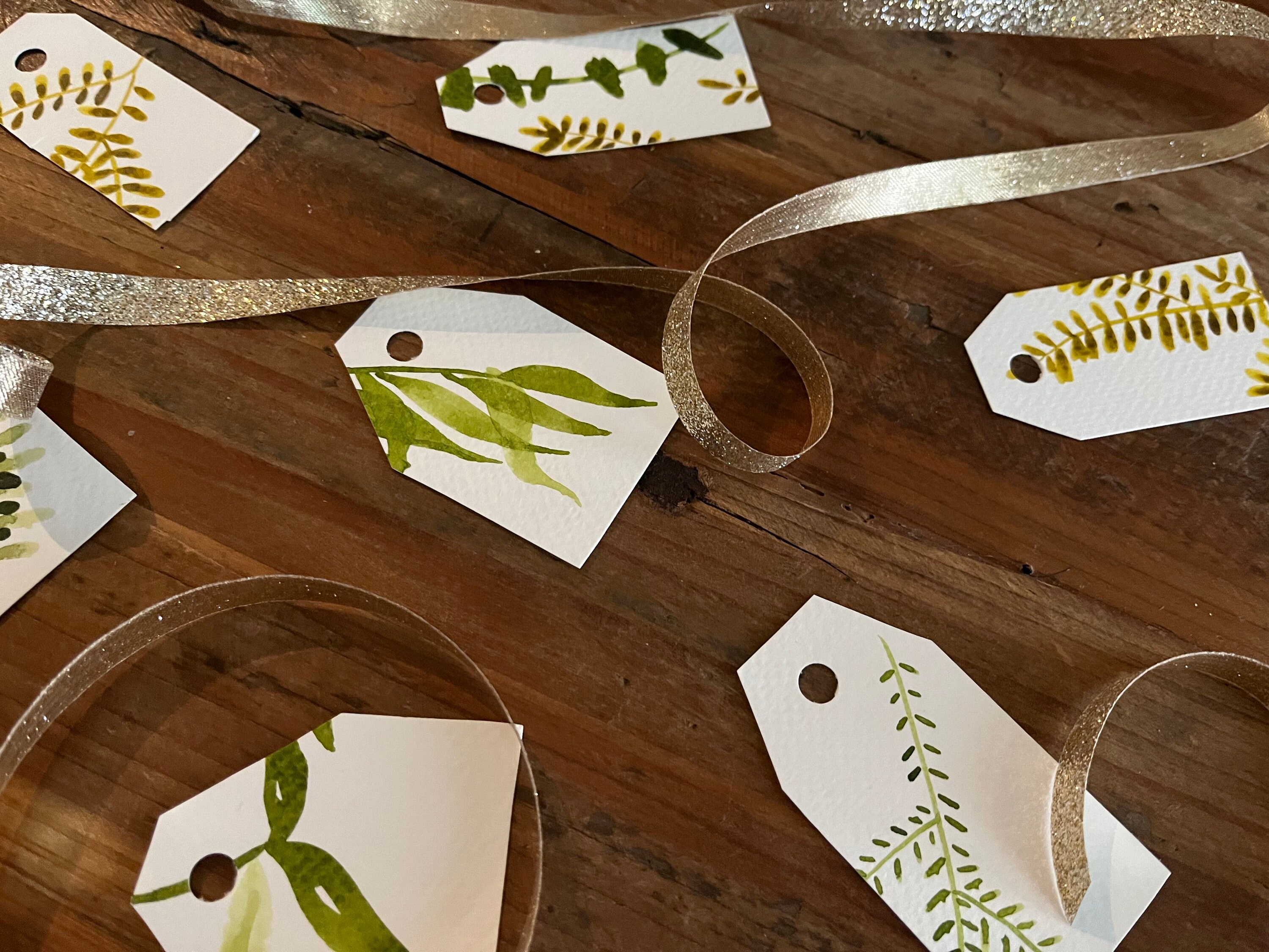 Hand Painted Gift Tags - Etsy