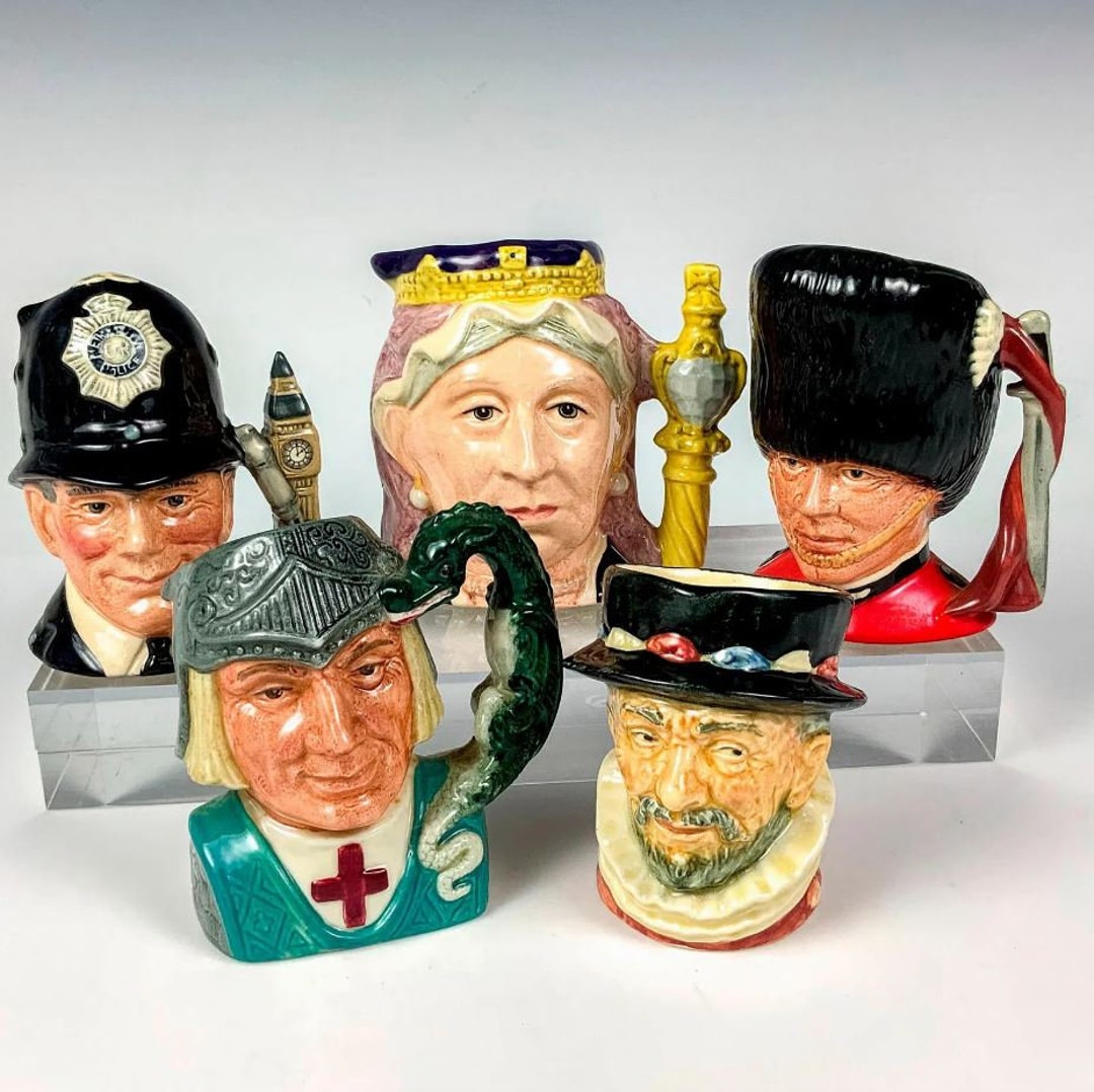 5 Pc. Britannia Character Jugs From Royal Doulton - Etsy