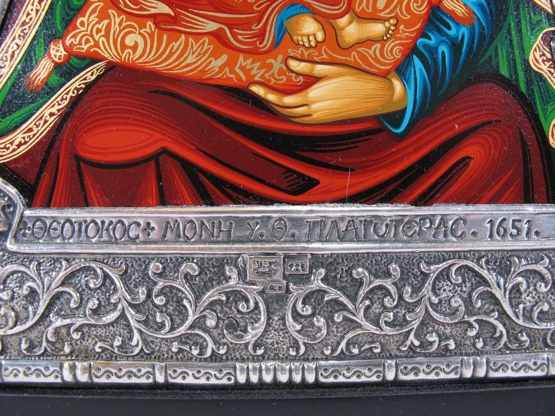 Icon Sterling Silver-precise Copy of Byzantine 925 Sterling Icon by ...