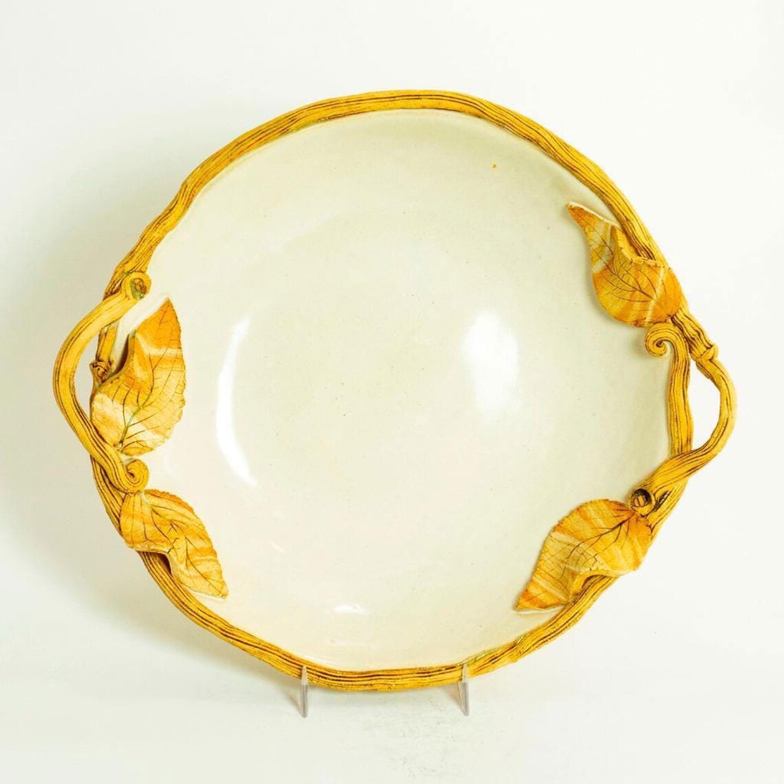 Dishes-3 Brigitte Haag Vine Leaf Pottery Serving Dishes - Etsy