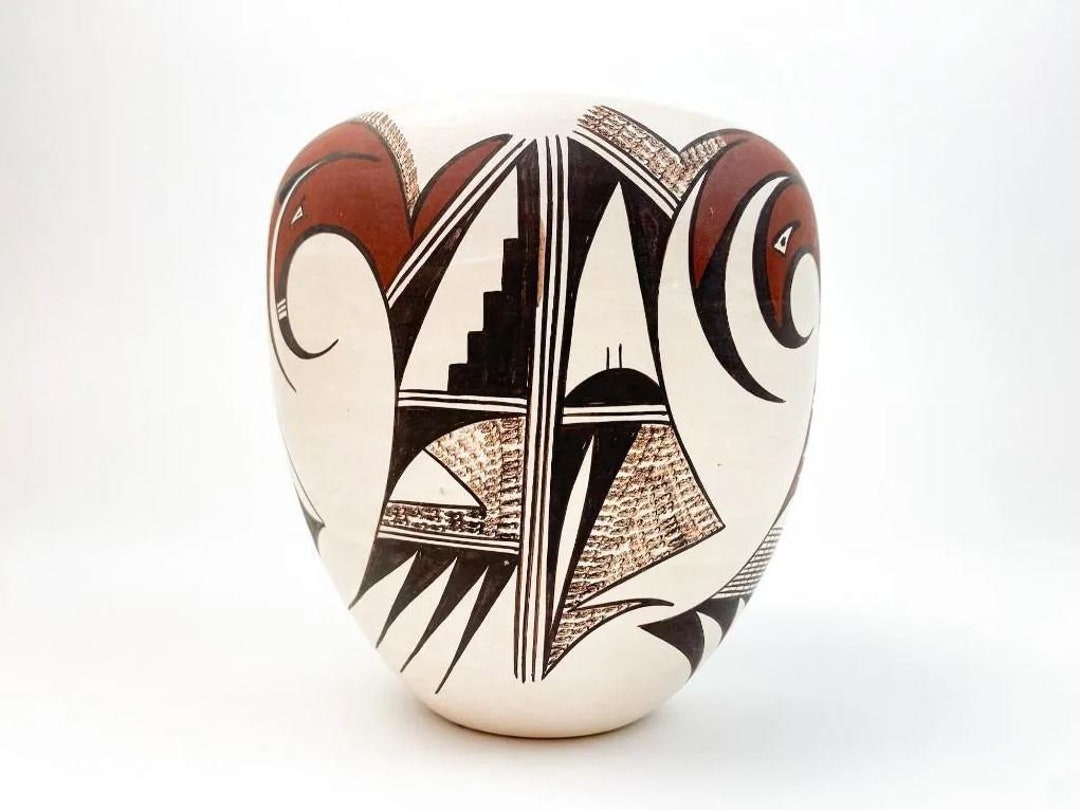Hopi Painted Pot Created by Marianne Navasie, Native American Indian ...