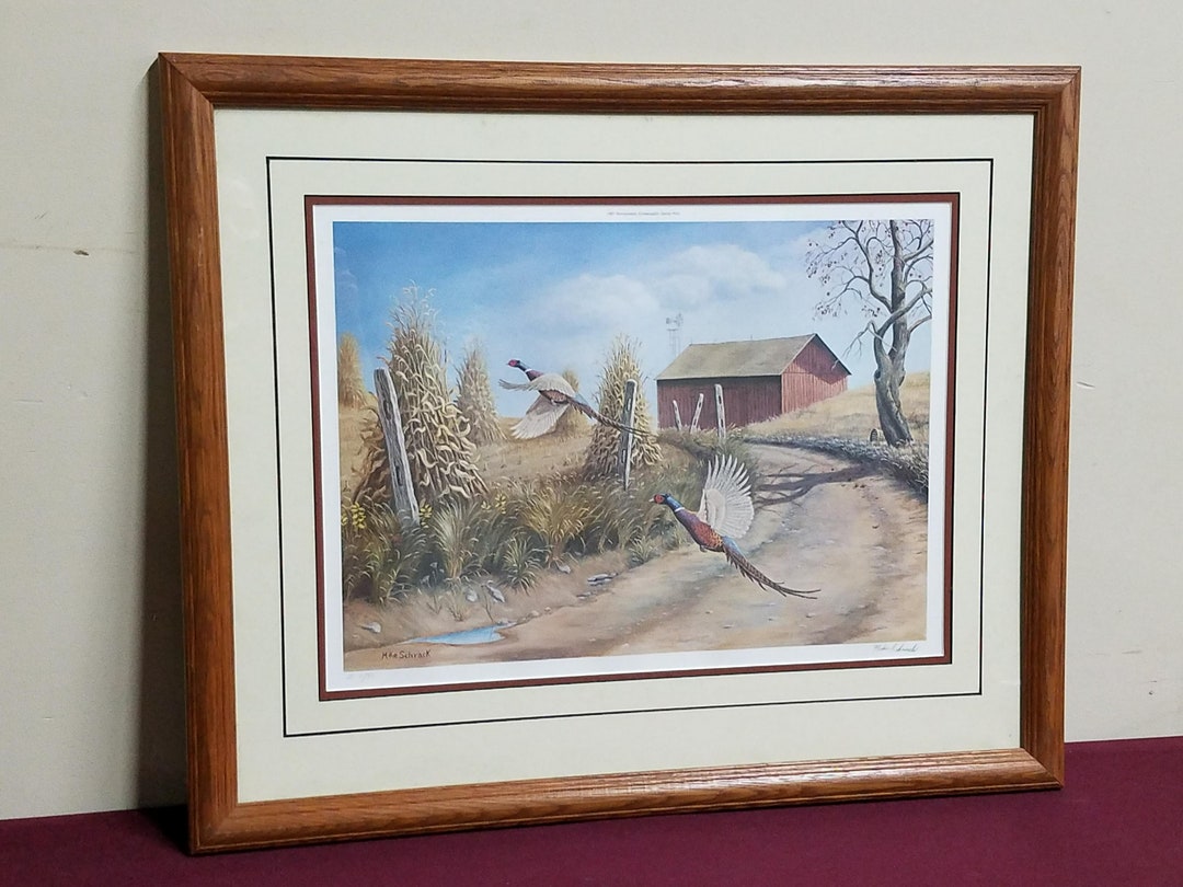 Painting-pennsylvania Conservation Mike Schrack Stamp Print 1987 - Etsy