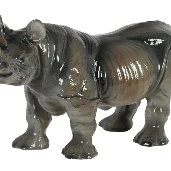 Ceramic Rhinoceros - Etsy