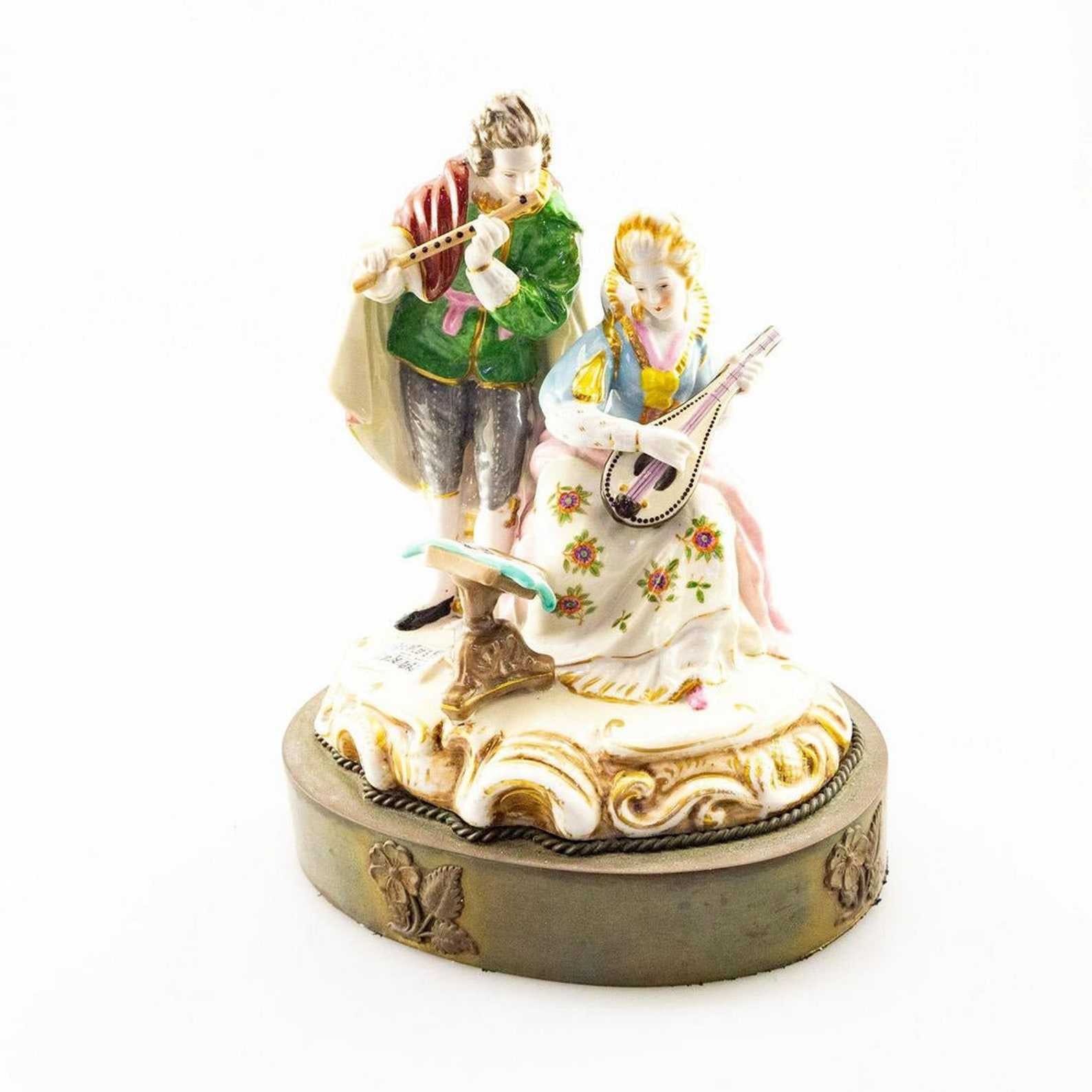 Figurine-the Mandolin and the Flute Figurine - Etsy