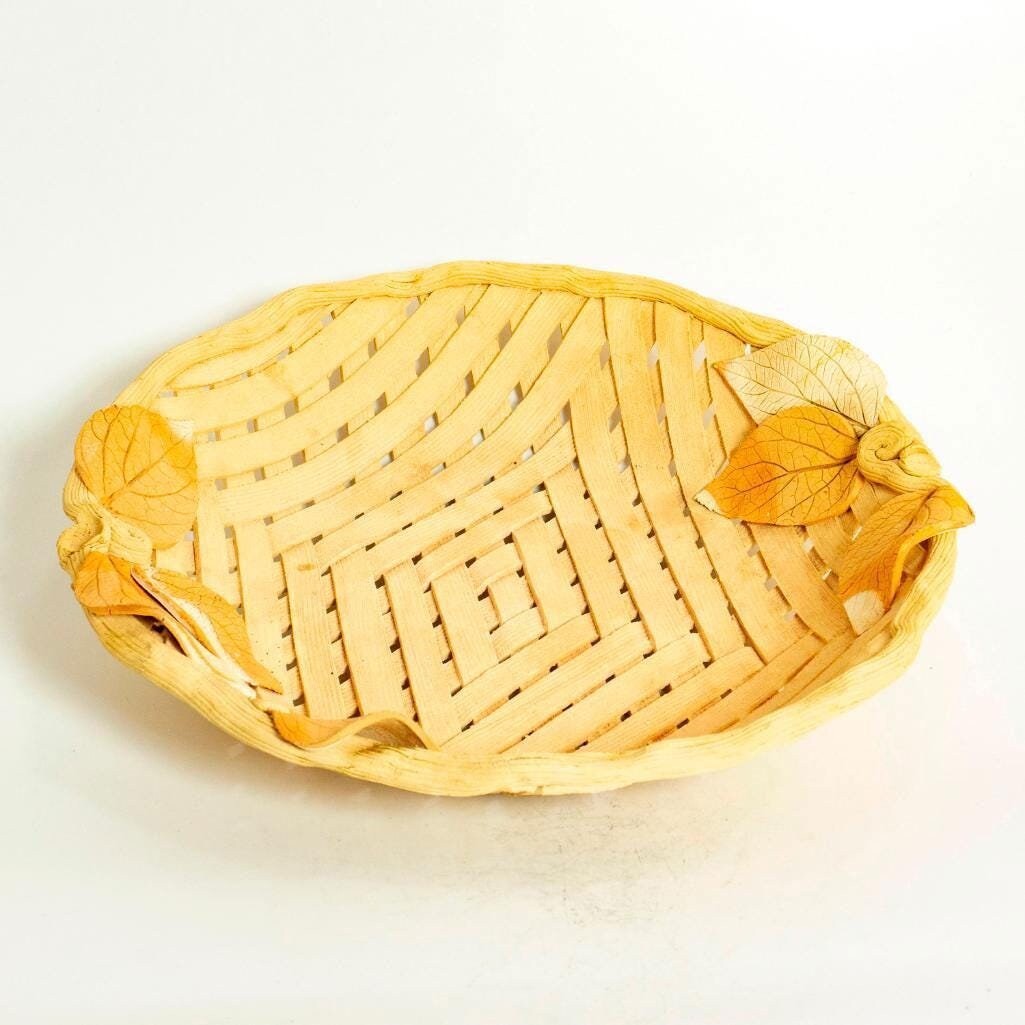 Dishes-3 Brigitte Haag Vine Leaf Pottery Serving Dishes | Etsy